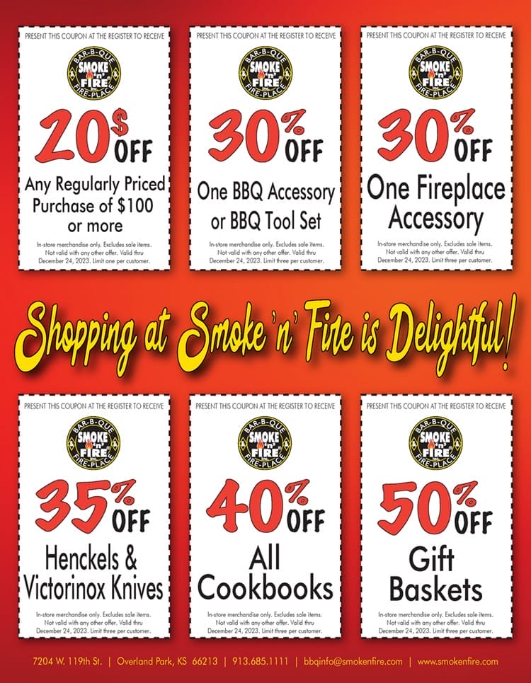 BBQ Coupons, Sales, Specials - Smoke 'n' Fire - a KC BBQ Store